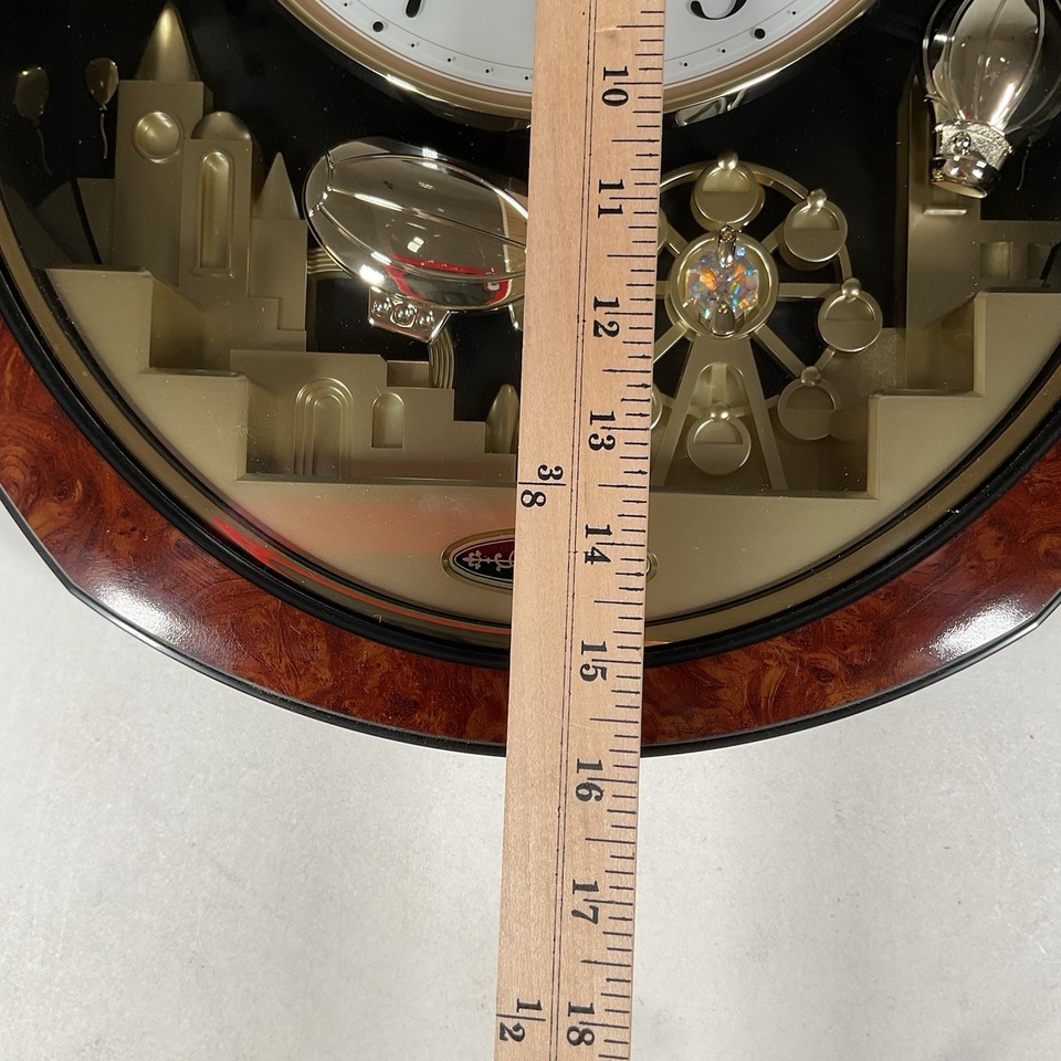 Small World Rhythm Wall Clock with Swarovski Crystal Motion 18 Musical ...