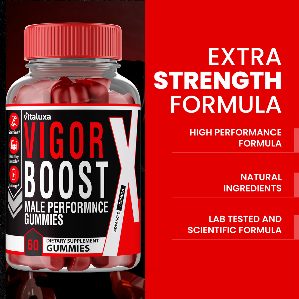 (2 Pack) Vigor Boost X Gummies for Men, Male Performance Gummy (120 ...