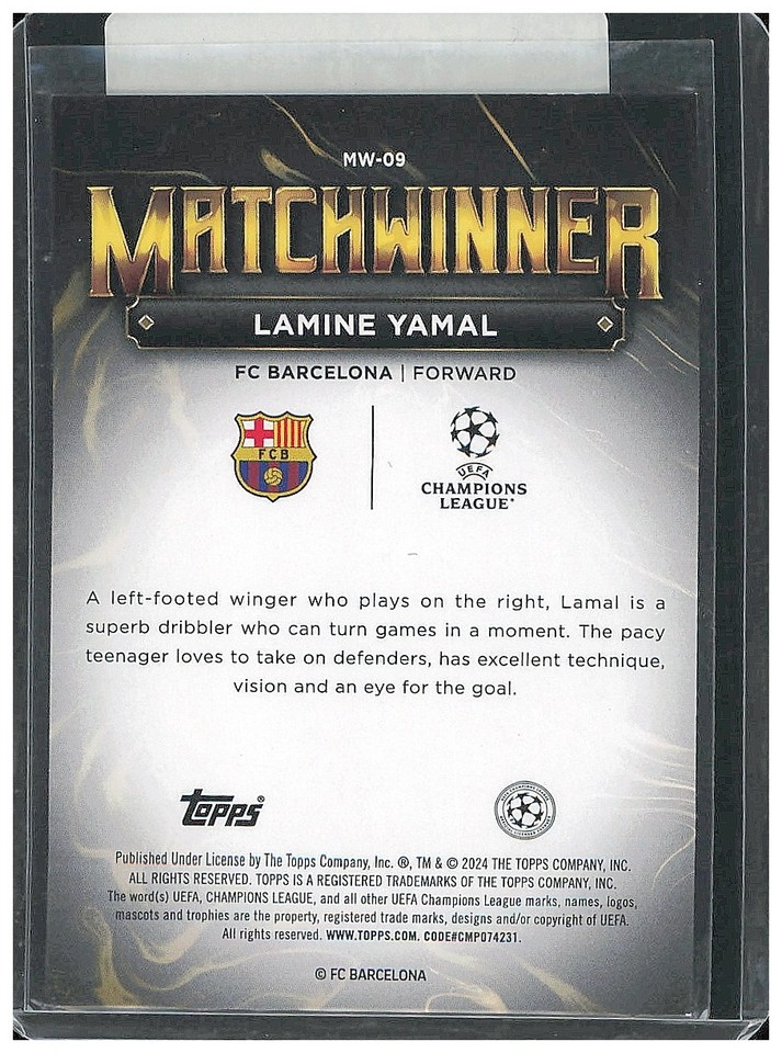 2023 Topps Lamine Yamal Base RC #MW-09 | eBay