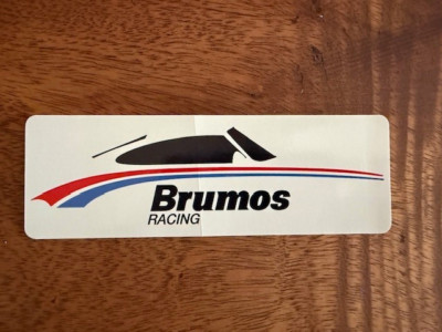 BRUMOS RACING PORSCHE STICKER DECAL 6"x2" 911 356 914 RACING IMSA ...