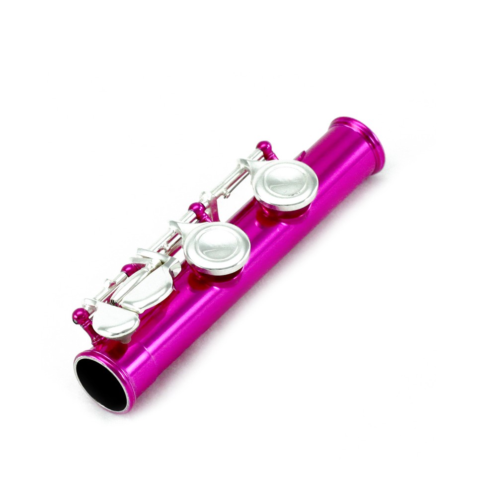 Metalic Hot Pink Flute with Silver Keys. Band Approved. | eBay