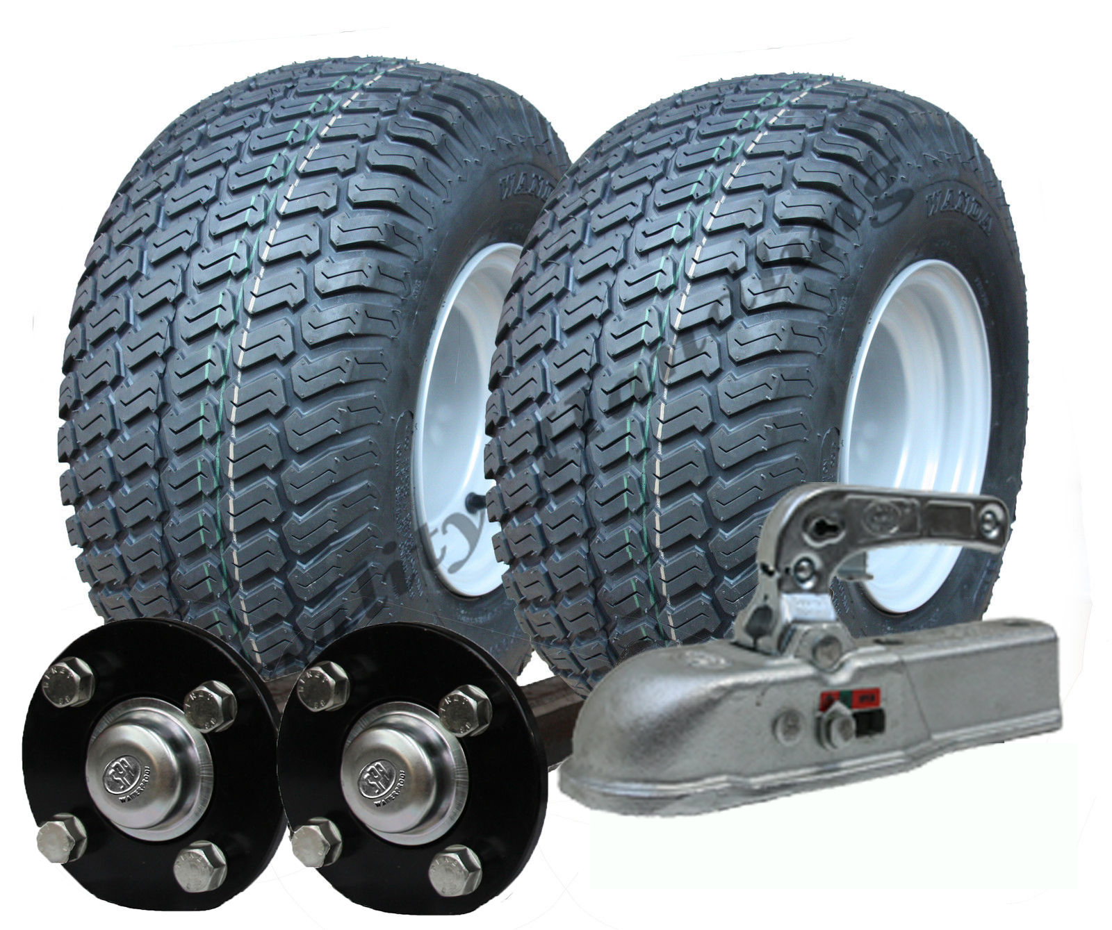 Heavy duty ATV trailer quad trailer kit 750kg, wheels hubs axle hitch ...
