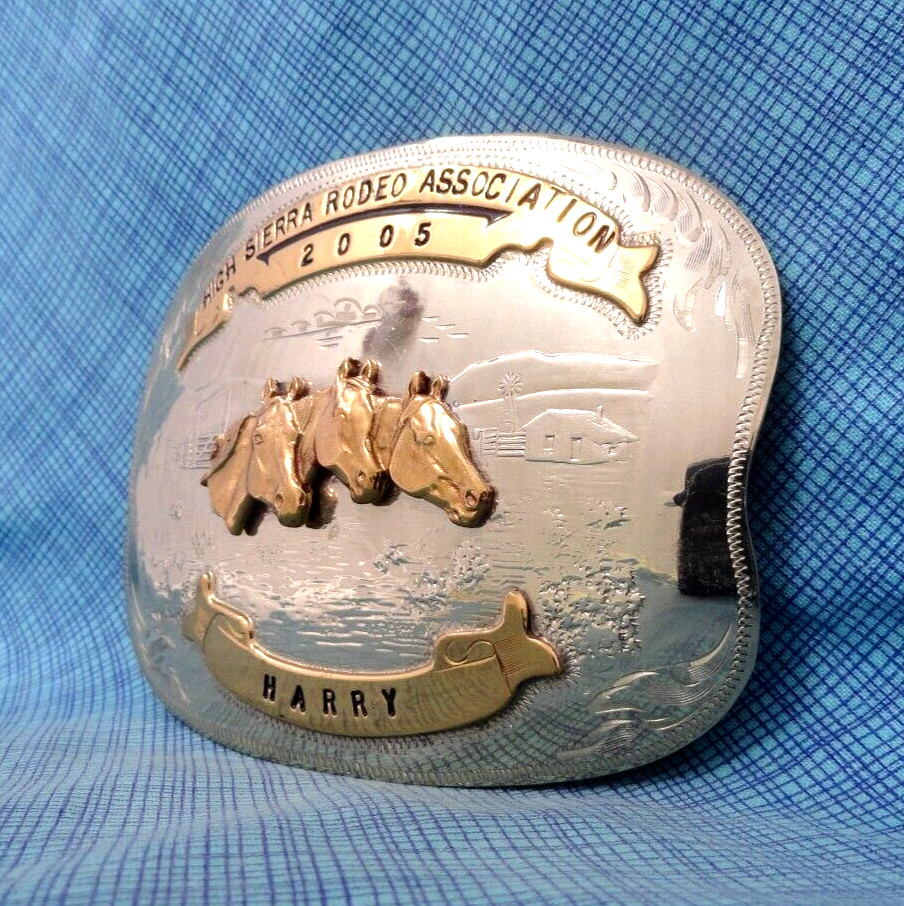 High Sierra Rodeo Association Belt Buckle German Silv… - Gem