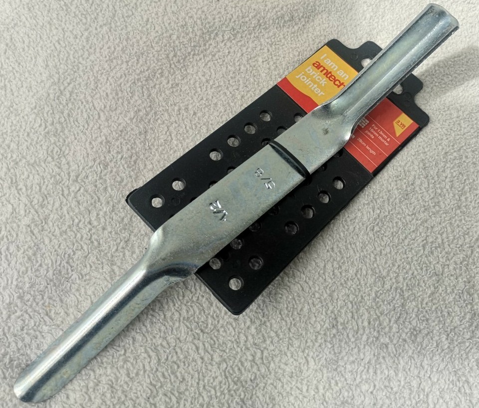 BRICK Pointing Double Ended CEMENT JOINTER TOOL 13mm 16mm BRICKLAYING ...