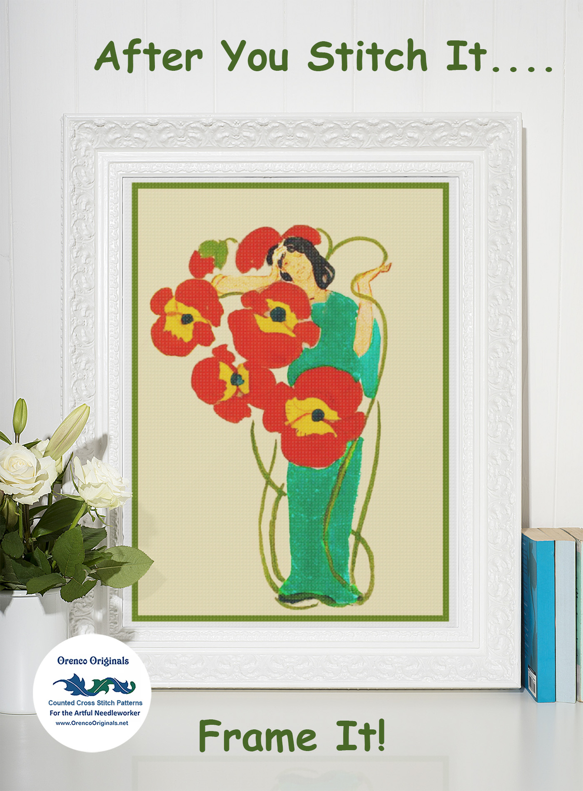 Voysey Callum Flowers Art Nouveau Counted Cross Stitch Chart Pattern | eBay