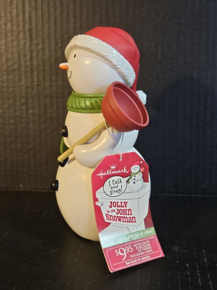 Hallmark Jolly In The John Snowman Motion Activated Fun For Your ...