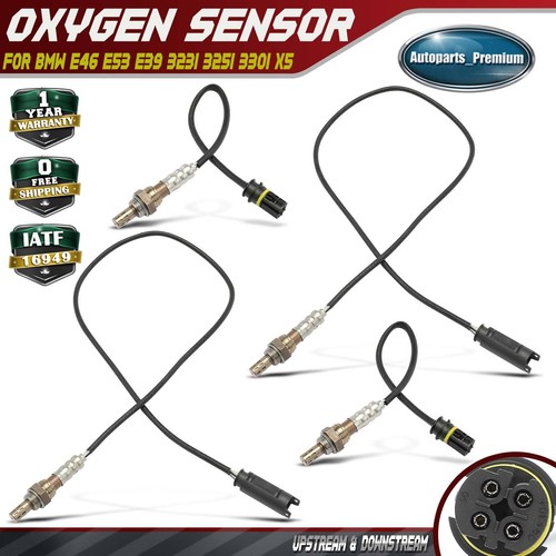 4x Upstream & Downstream O2 Oxygen Sensor for BMW E46 E53 E39 323i 325i ...
