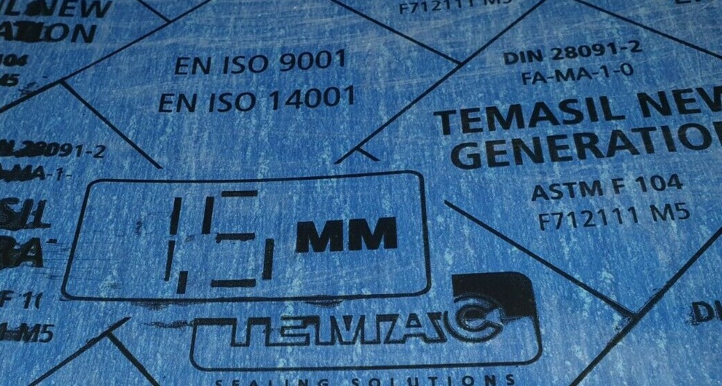 Dichtungsmaterial Dichtungsplatte TEMAC Temasil NG Dicke von 0,5 mm bis ...