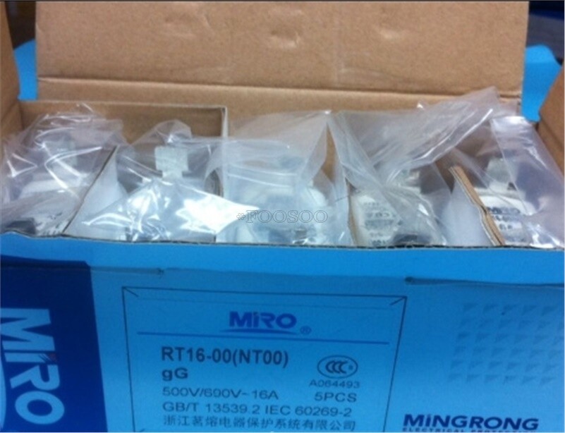 Mro NT00-10A Square Pipe Fuse Gg(Normal) 10 Amp 690V (10A) RT16-00 New ...