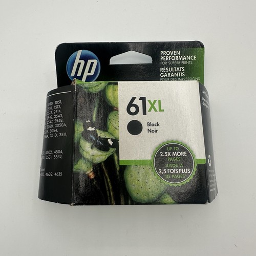 HP 61XL Genuine OEM Black Ink Cartridge - EXP 6/2019 | eBay
