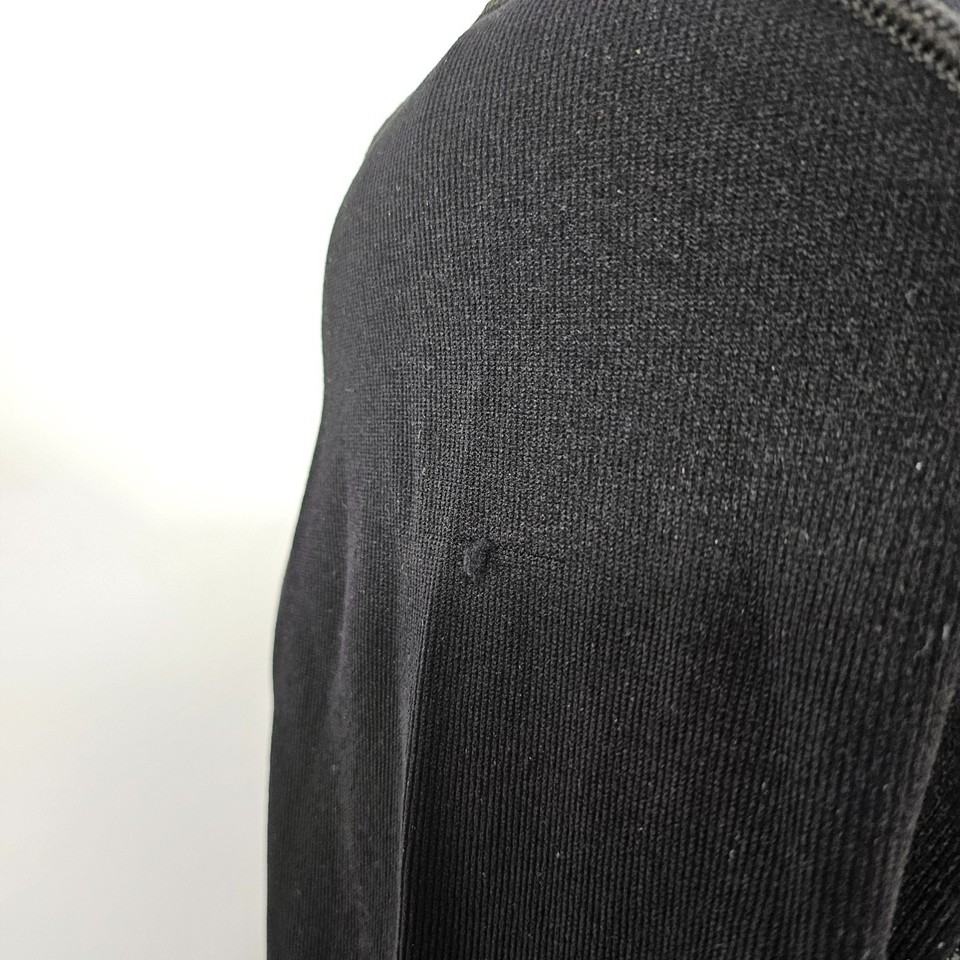 iets frans Black Half Zip Hoodie Size S Minor Defect | eBay UK