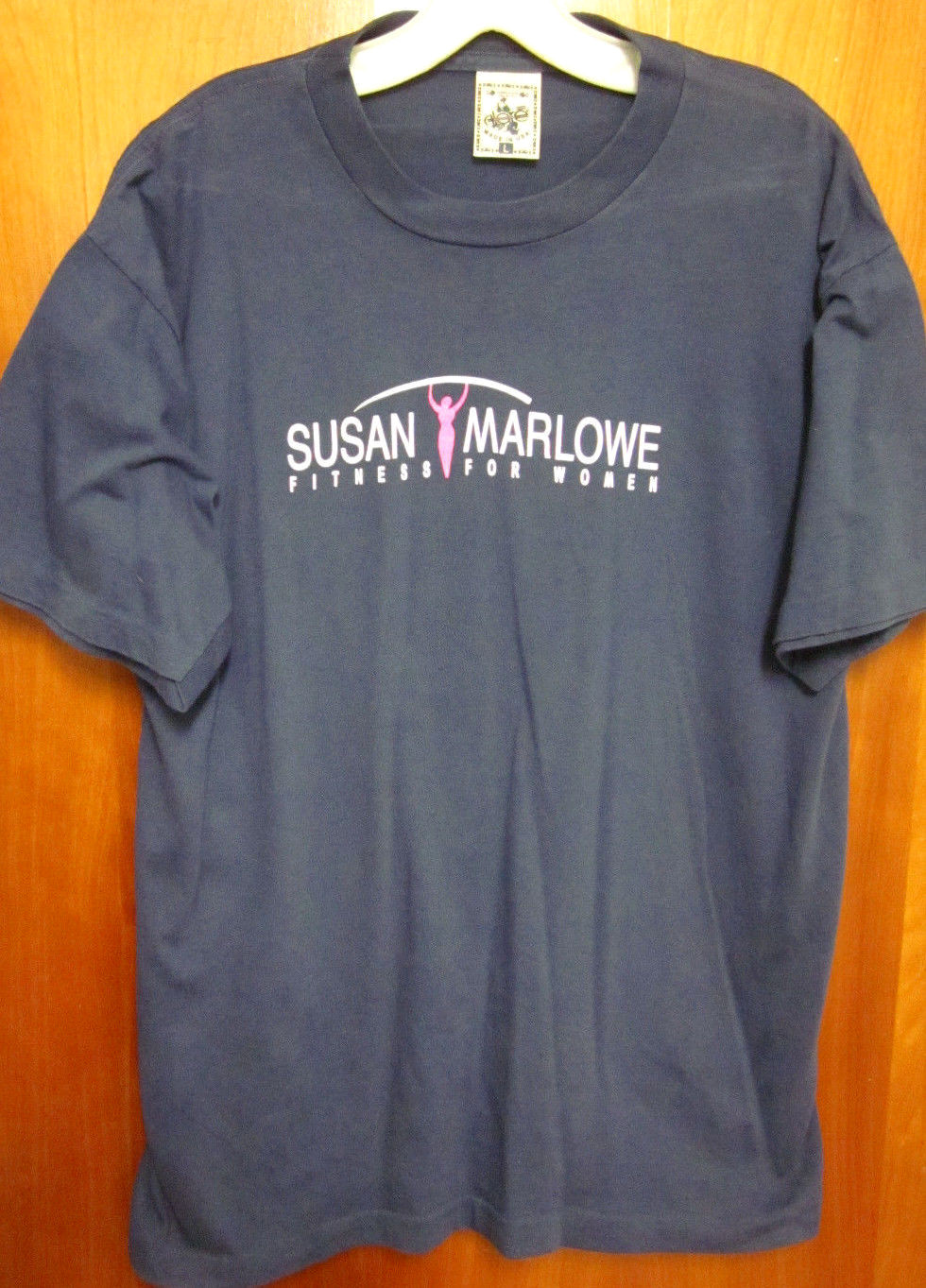 SUSAN MARLOWE lrg T shirt Fitness for Women logo Scarsdale Spa beat-up ...