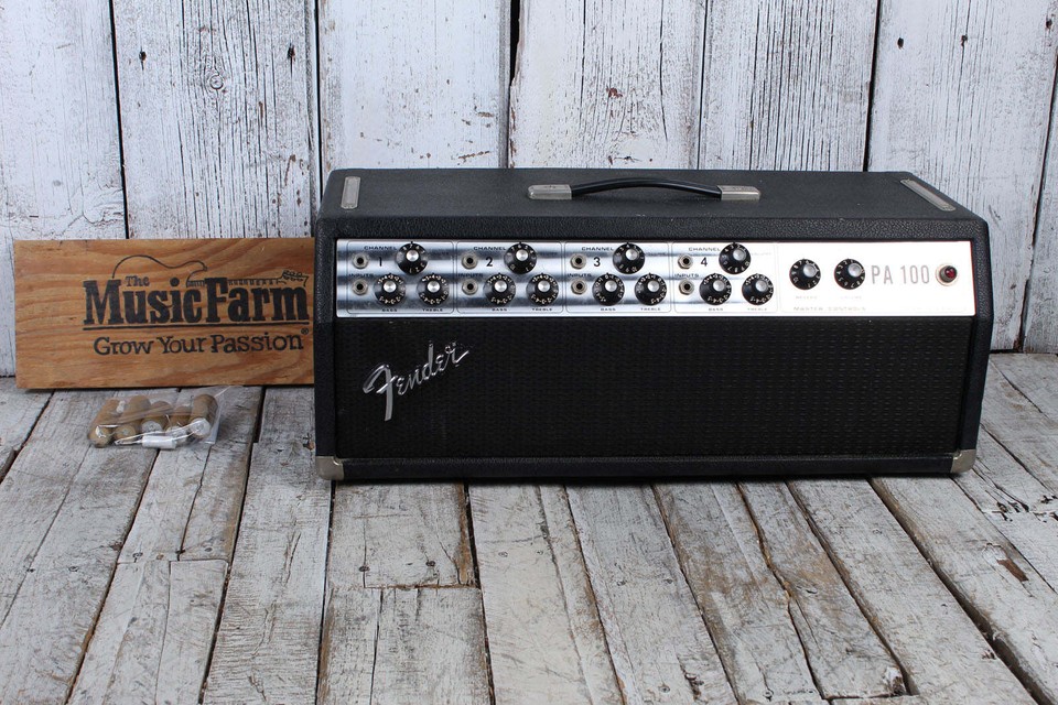 Fender Vintage PA-100 Pro Audio Powered Mixer PA System Guitar Head | eBay