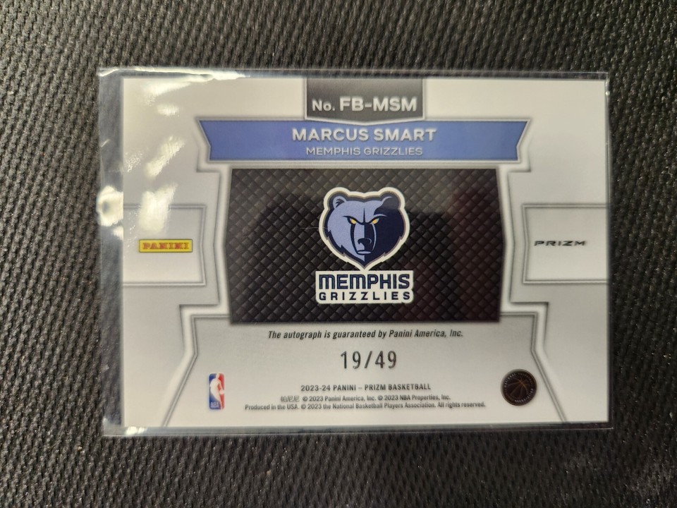 2023-24 Panini Prizm Marcus Smart Blue Fast Break Auto Prizm /49 #FB ...