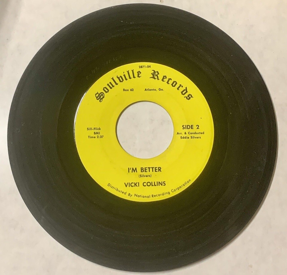 Vicki Collins NORTHERN SOUL 45 Guessing Again / I'm Better ...