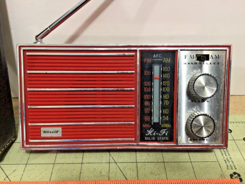 Vintage Tempest Hi-Fi solid state AM-FM radio works READ | eBay