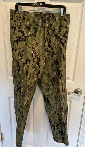 NEW US Navy Working Uniform NWU Small Regular Trousers Camo Gore-Tex ...