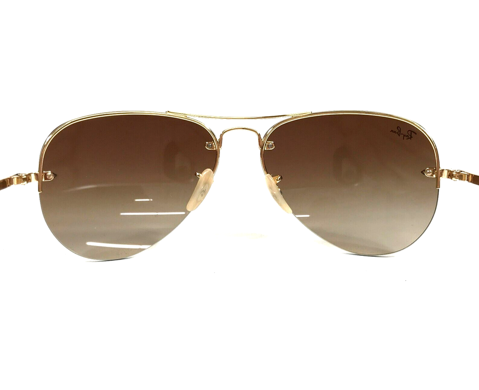 Ray-Ban Sunglasses RB3449 001/13 Arista Gold Aviators with Brown ...
