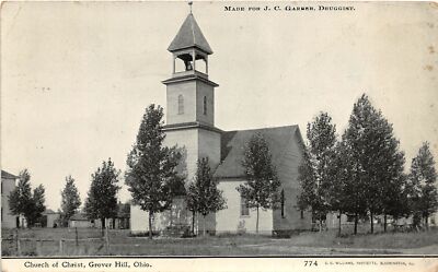 F26/ Grover Hill Ohio Postcard c1910 Church of Christ Building | eBay
