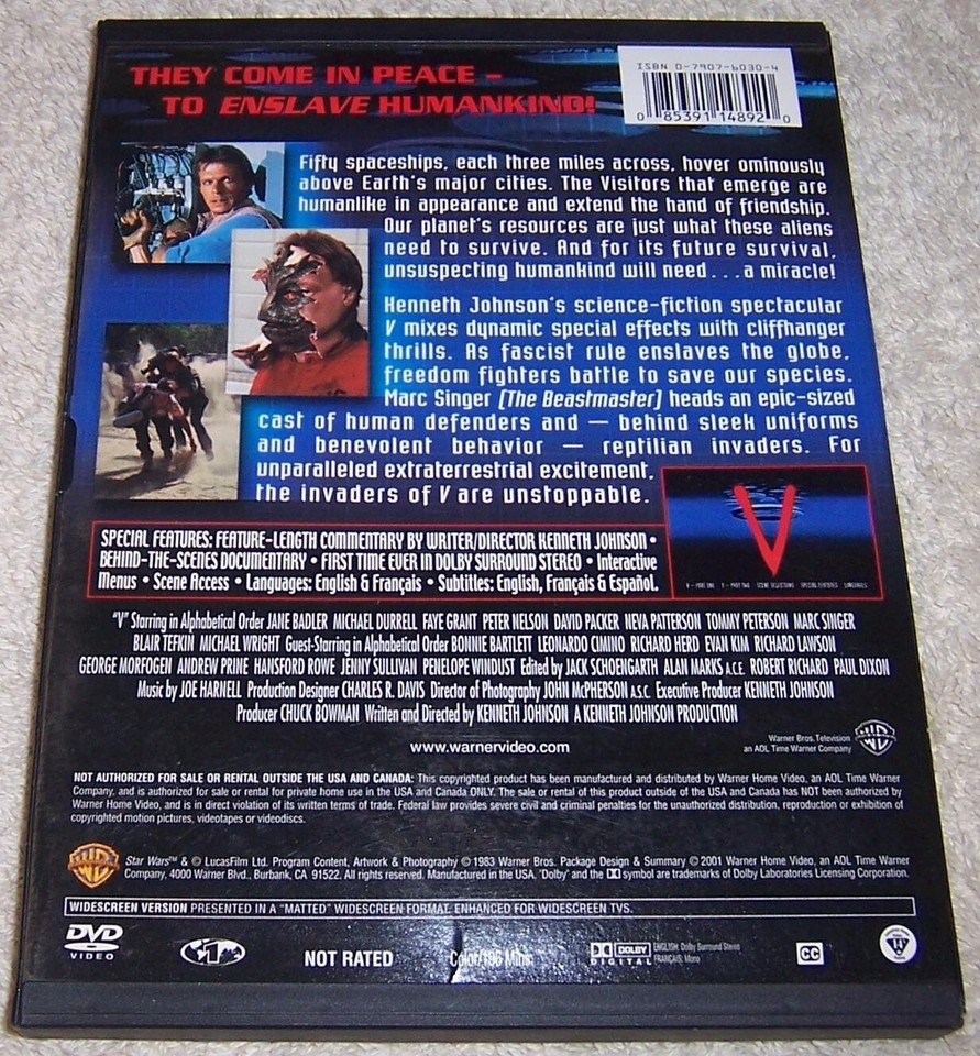 V - The Original Miniseries DVD 85391148920| eBay