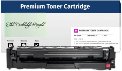 Compatible HP 206A (W2113A) Toner Cartridge, Magenta 1.25K Yield, D.I.Y ...