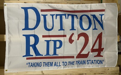 John Dutton 2024 Flag FREE SHIP Rip Wheeler Train Stat Yellowstone USA ...