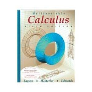 MULTIVARIABLE CALCULUS By Ron Larson & Robert P. Hostetler - Hardcover ...