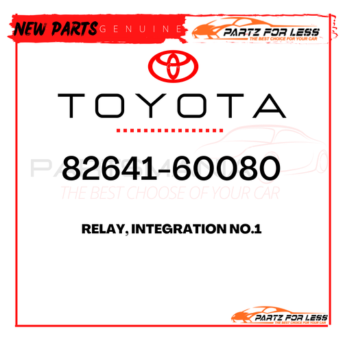 82641-60080 TOYOTA 10-20 4Runner GX460 GENUINE RELAY, INTEGRATION NO.1 ...