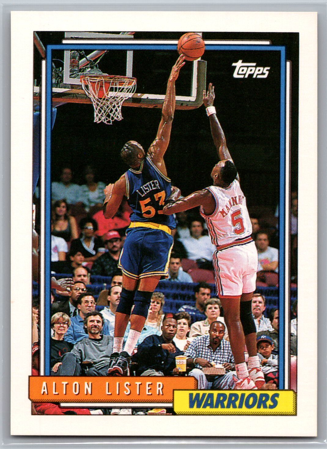 1992 Topps Basketball #16 Alton Lister Golden State Warriors | eBay