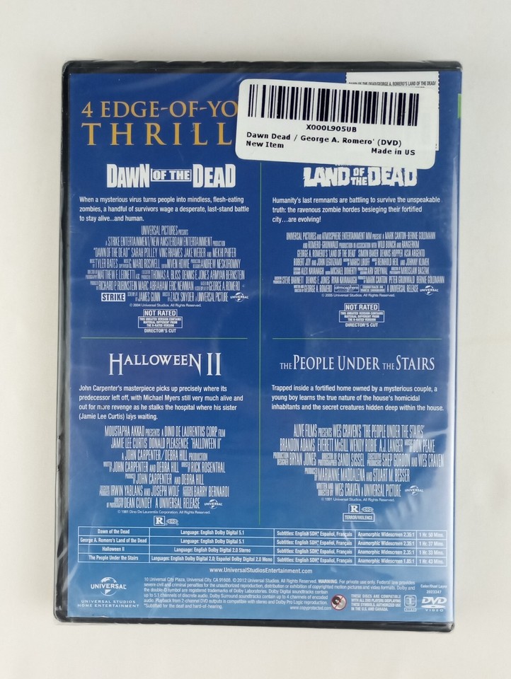 Horror DVDs Thriller Slasher Cult Scary Gory Movies **You Pick** **Read ...