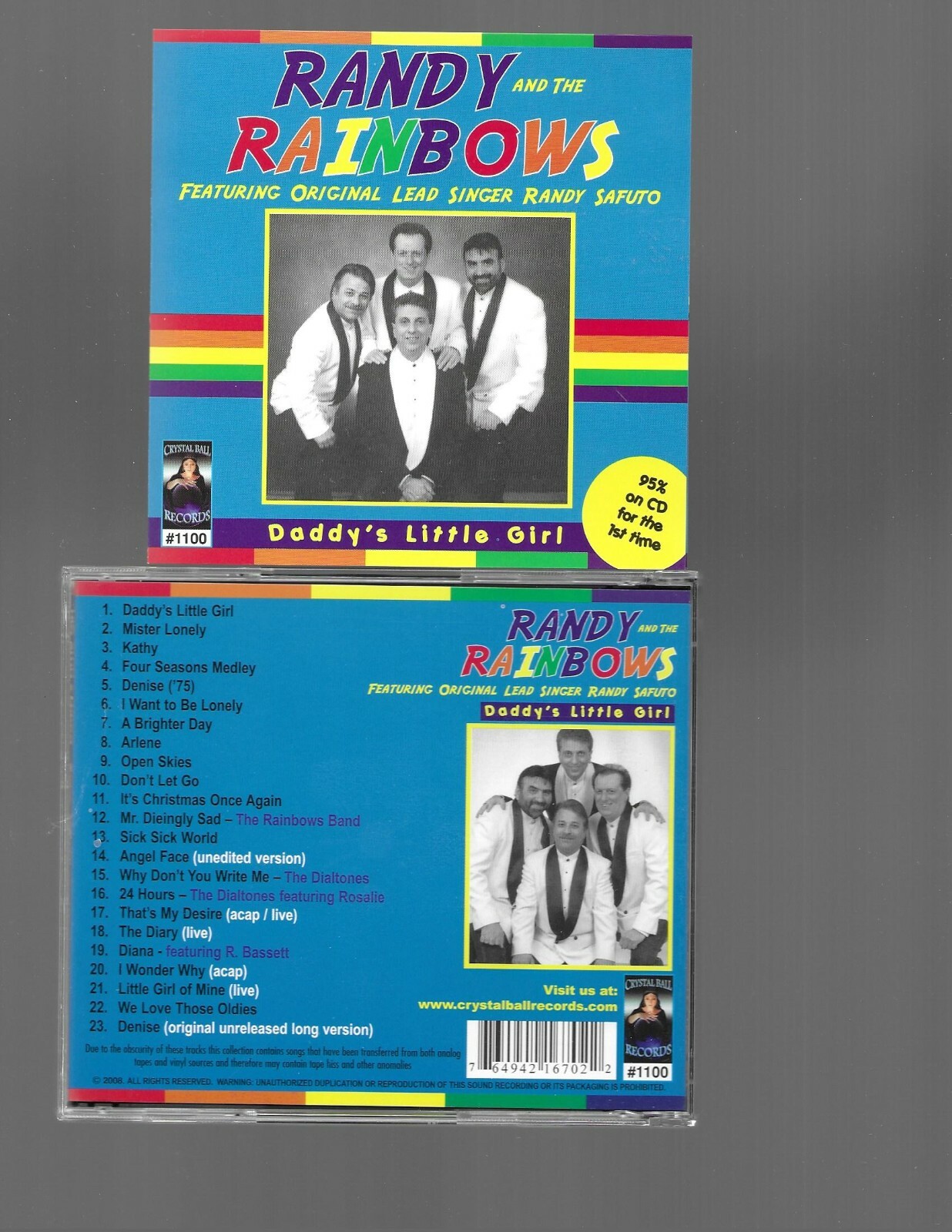 RANDY & THE RAINBOWS-DADDY'S LITTLE GIRL/DENISE-23 HITS & RARITIES-NEW ...