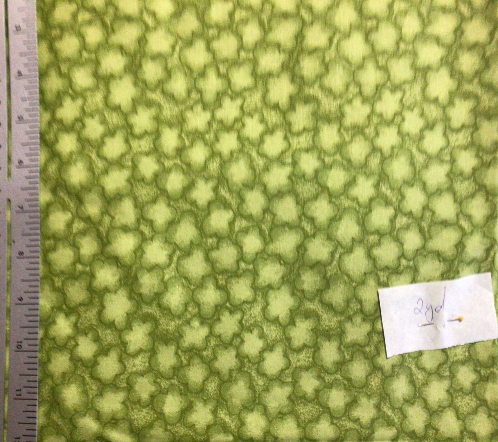 Green Floral Blob Print Cotton Fabric 2 Yards | eBay