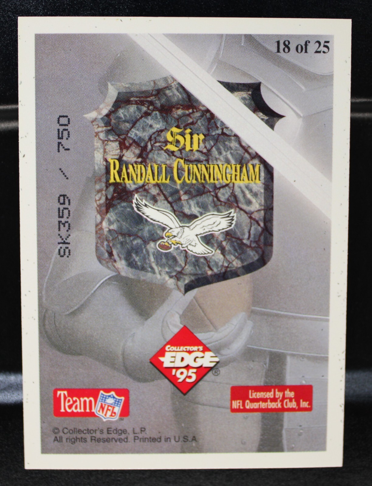 1995 Collector's Edge Excalibur - 22K Silver Shield Prism #18 Randall ...