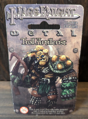 mage knight troll artillerist pewter figure role playing rpg | eBay