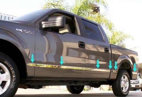 Body Side Molding Trim 2015-2020 F150 Crew Cab 6.5' Bed 1.5'' Wide 12PC ...
