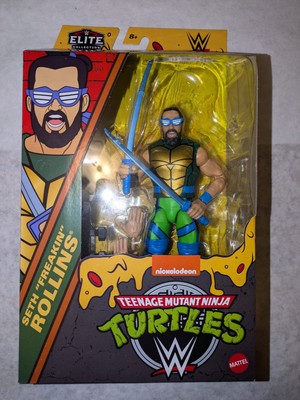 WWE X TMNT ELITE Series 2 Seth Rollins / Leonardo RARE Action Figure ...