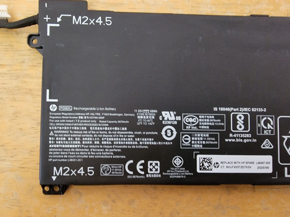 Genuine PG06XL Battery for HP Omen 15-dh0007TX HSTNN-DB9F L48431-2C1 ...
