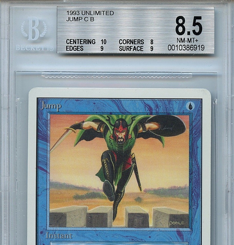 MTG Unlimited Jump BGS 8.5 NM-MT+ Magic card 10 Centering 6919 | eBay