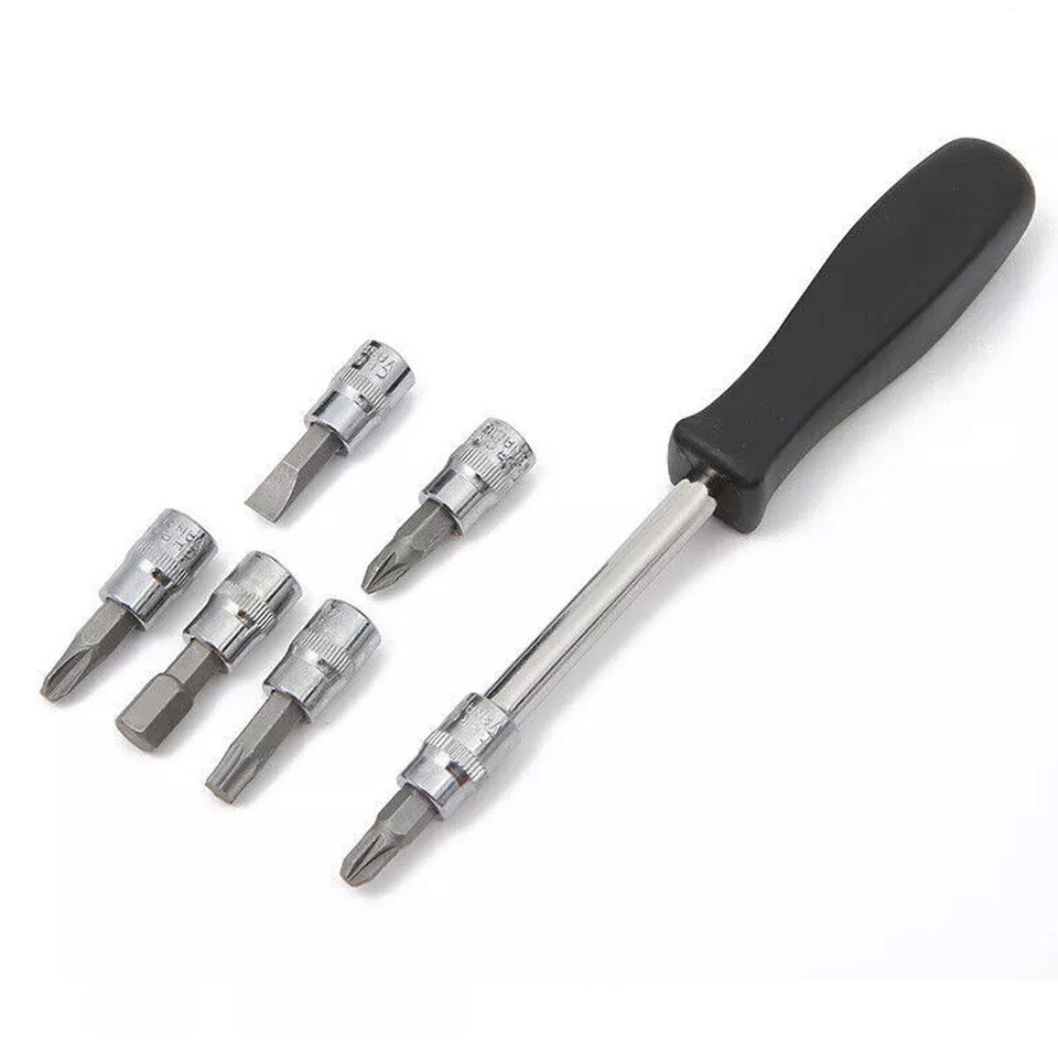 53Pcs Socket Set 1/4 Inch Drive Socket and Ratchet Set SAE and Metric ...