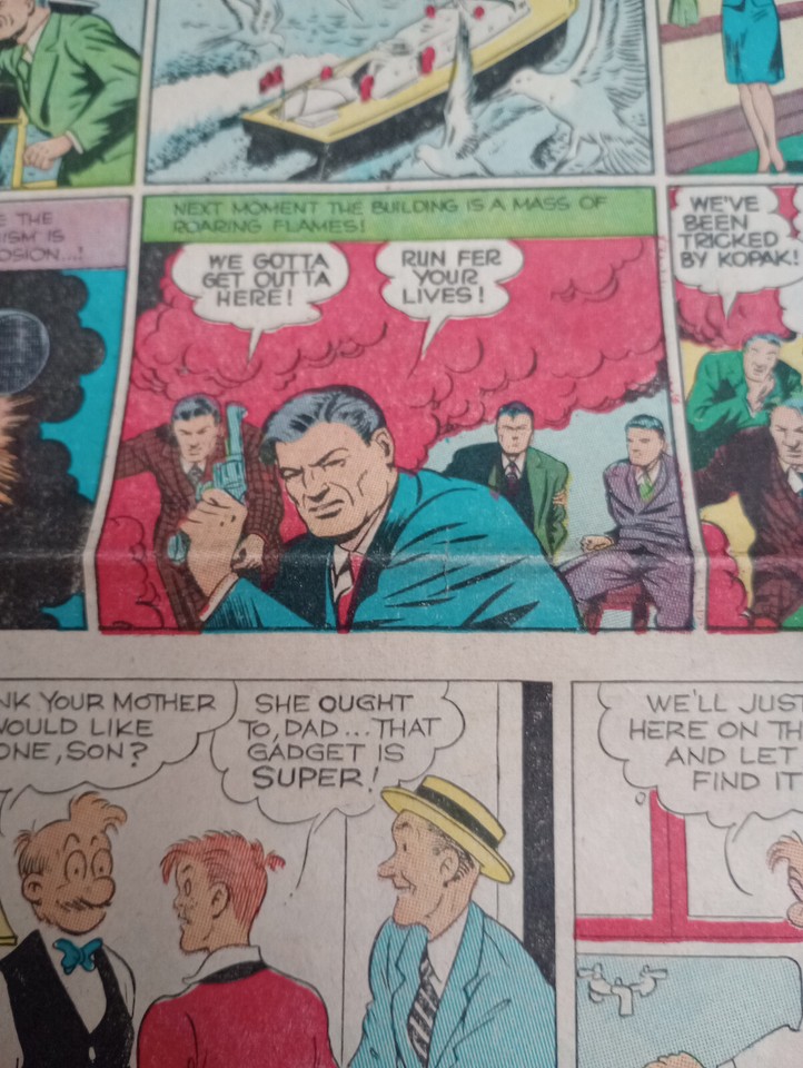 SUPERMAN Sunday Comic Strip- Sept. 21, 1941 - Untrimmed (Siegel ...