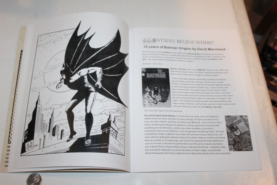 RARE SIGNED Batman 75 years Magazine Fanzine NM only 750 printed 2014 ...