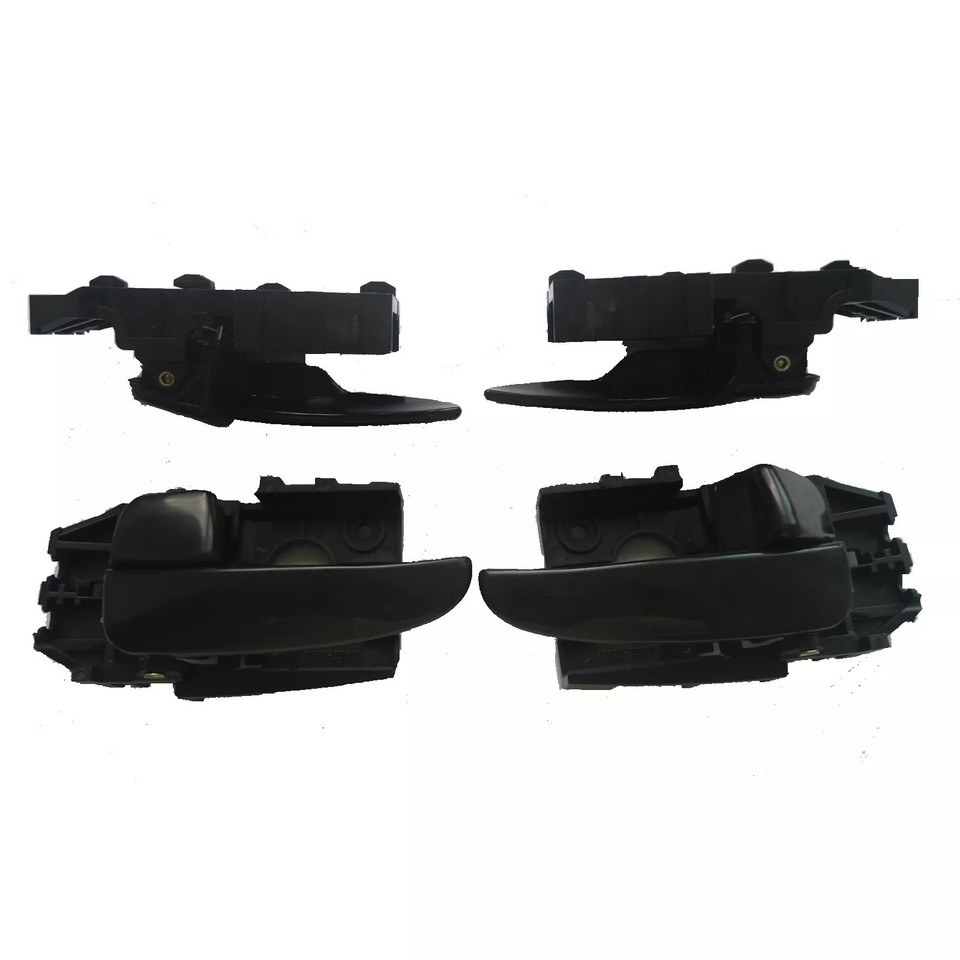 Fit 2001-2006 Hyundai Elantra Inside Black Front Rear Left Right Door ...