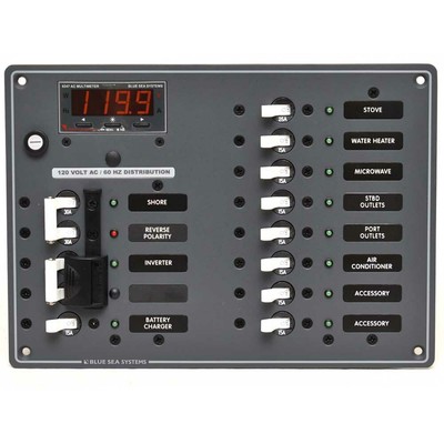 Blue Sea Systems Boat Distribution Breaker Panel 8462500 | 120V AC | eBay