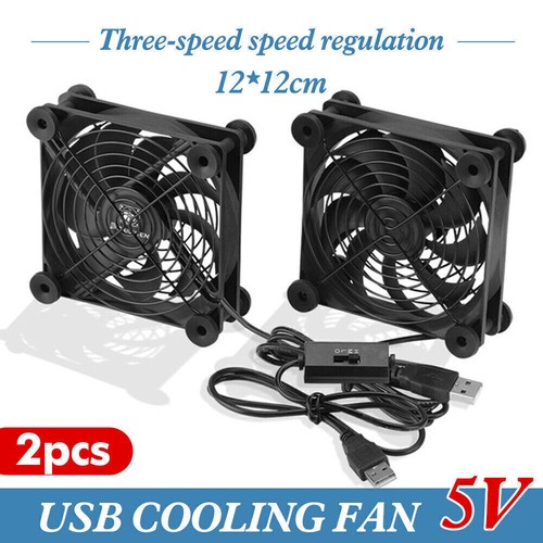 120mm USB Cooling Fan Silent Fan Computer Case Pc Cpu Case Dc 5v Office ...