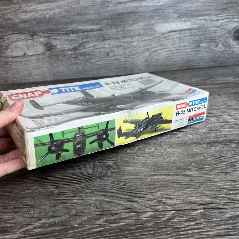 Vintage Monogram Snap Tite B-25 Mitchell Model Kit 1:72 NEW | eBay
