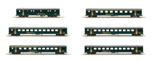 Roco set 74569 to 74574: SBB CFF FFS - EW II passenger coaches (NEW) | eBay