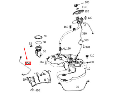 MERCEDES-BENZ GLE W167 Fuel Feed Line A1674700101 NEW GENUINE | eBay