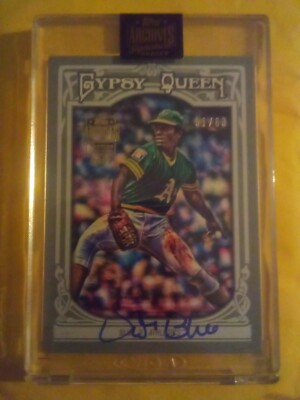 2021 Topps Archives Signature Vida Blue Auto ENCASED & SEALED On Card ...