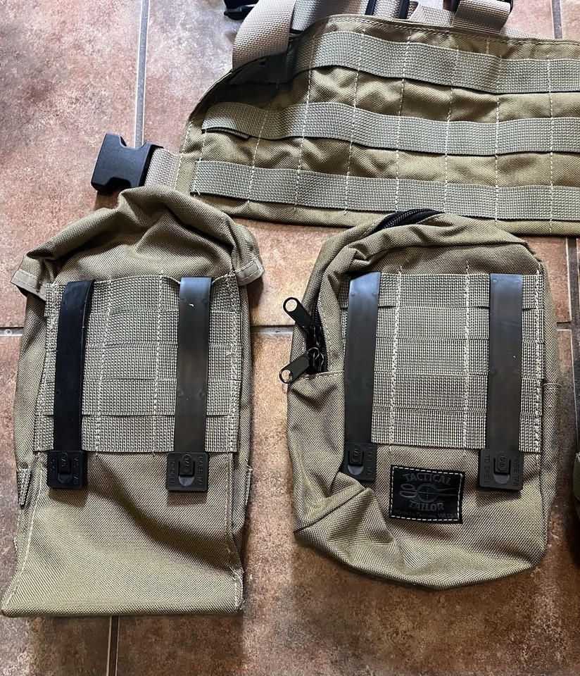 Tactical Tailor Assault Vest Kit MAV Bib Chest Rig w/ Pouches SOF ...