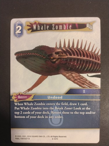 Final Fantasy TCG Whale Zombie 8-127C Opus VIII 8 Common NM FFTCG | eBay